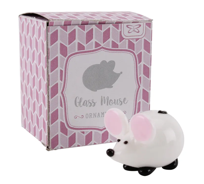 Glass Mice Ornaments